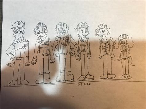 Paw Patrol Anthro Ultimate Rescue Pups By Rowserlotstudios1993 On
