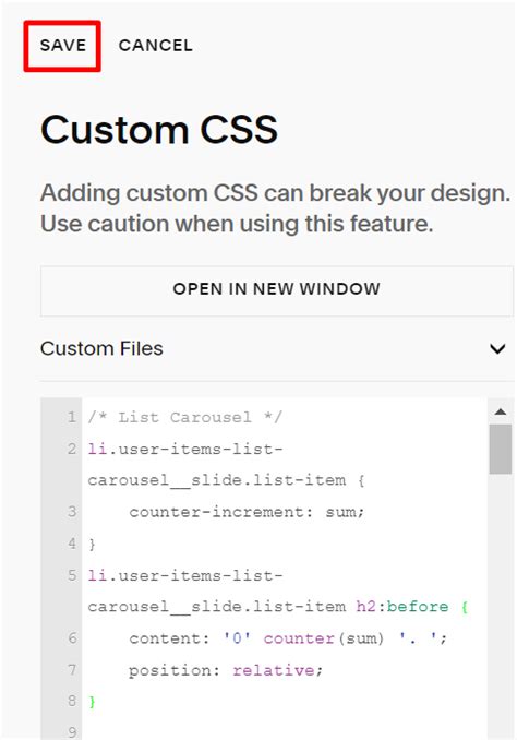 Counter Code Summary Block