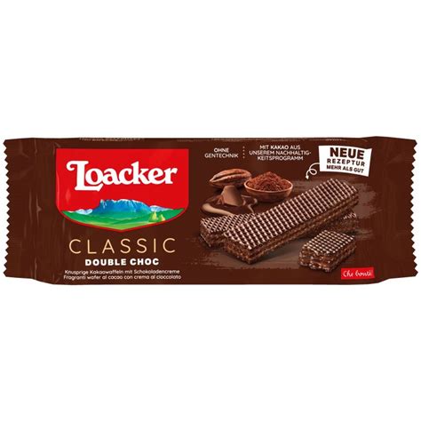 Loacker Classic Double Choc 135g Buy Online Now Loacker German C