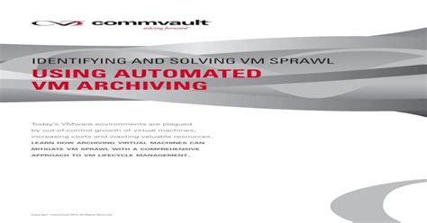 Pdf Identifying And Solving Vm Sprawl Using Automated … · Approach To Vm Lifecycle Management