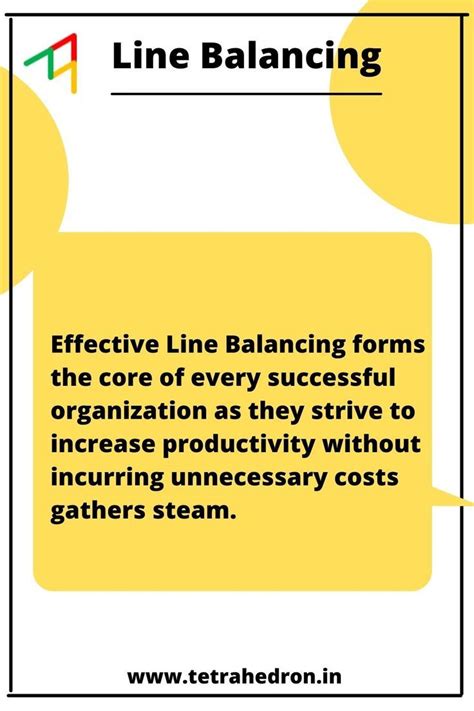 Optimizing Workload With Line Balancing