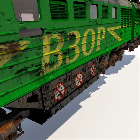 3d Model Of Soviet Diesel Locomotive 2te116