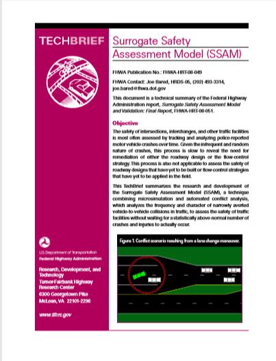 Surrogate Safety Assessment Model Ssam Pub South Carolina Ltap Center