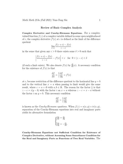Review Basic Complex Analysis Complete Pdf