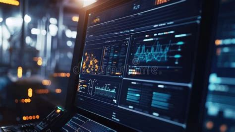 Innovative Production Monitoring System Displaying Real Time Data And Analytics On Computer