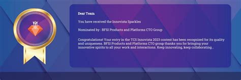 Nishant Kumar On Linkedin Innovationawards Tcs Motivation Thankyou