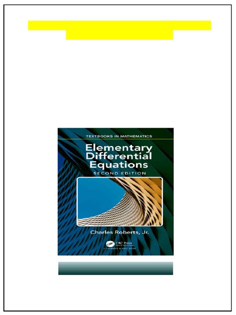 Elementary Differential Equations Second Edition Roberts Pdf Version Pdf Eigenvalues And
