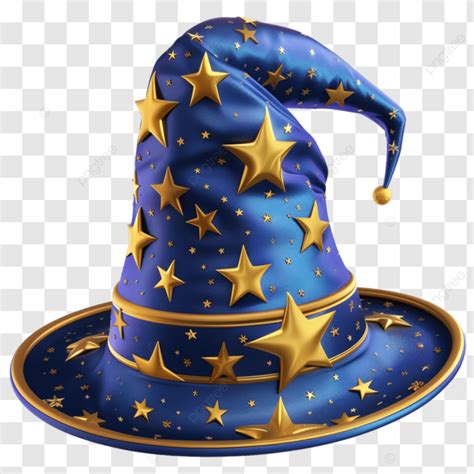 금색 별이 있는 파란색 마법사 모자 파란색 마법사 모자 황금 별 마법의 모자 Png 일러스트 및 이미지 에 대한 무료 다운로드 Pngtree