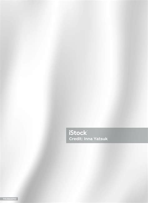 구겨진 물결 모양의 흰색 실크 또는 새틴 3d가 있는 추상적인 배경 부드러운 직물 주름이 있는 수직 최소 배경 벡터 그림입니다 0명에 대한 스톡 벡터 아트 및 기타 이미지