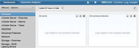 Log Insight Not Properly Licensed Sflanders