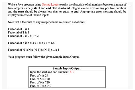 Solved Write A Java Program Using Nested Loops To Print The