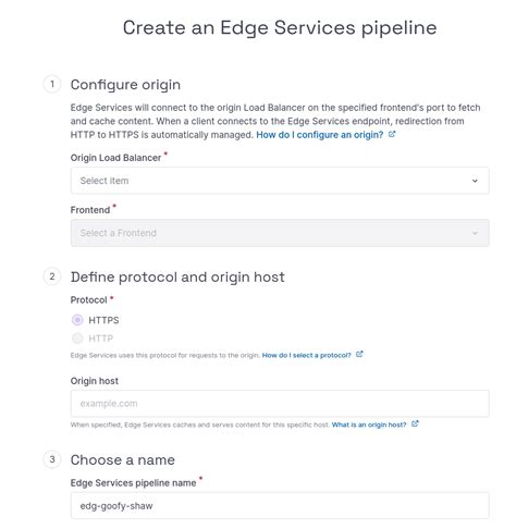 how to create an edge services pipeline for a load balancer scaleway