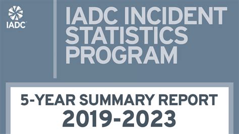 Incident Statistics Programs 5 Year Summary Report Now Available