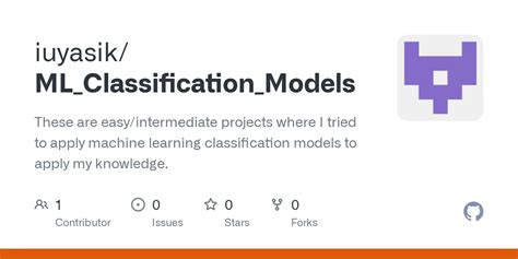 Github Iuyasikmlclassificationmodels These Are Easyintermediate