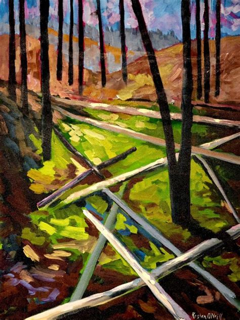 Green Moss Comes To The Protected Forest Kristen Oneill Art