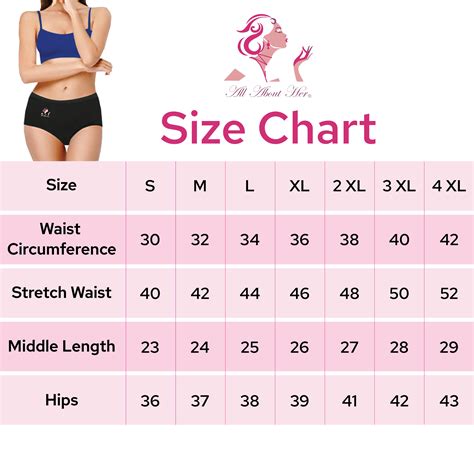 All About Her® Black Cotton Bamboo Underwear For Women All About Her