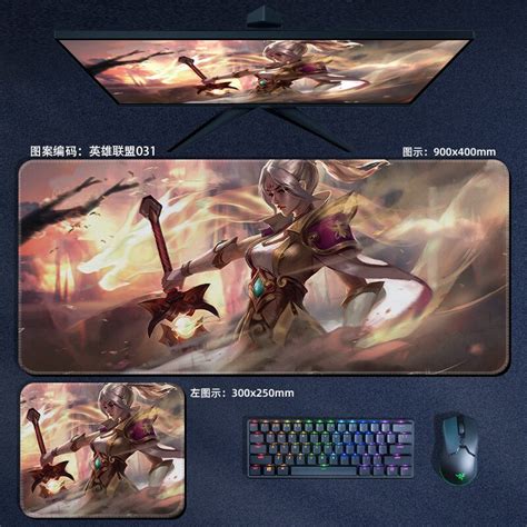 Game Kda Lol Large Mouse Pads Akali Lee Sin Arthorn Ahri Mousepad Computer Laptop Gamer Pad Pc