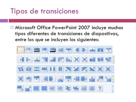 Transiciones De Diapositiva En Power Point