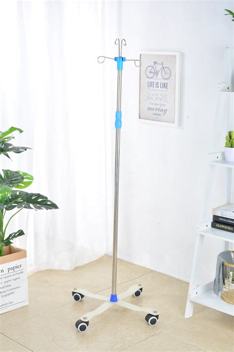 不锈钢输液架落地式输液架可伸缩盐水架点滴架出口输液架 阿里巴巴