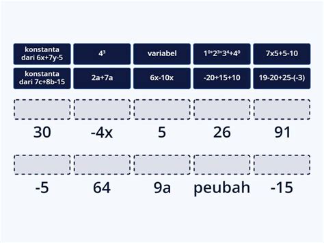 Penjumlahan Dan Pengurangan Match Up