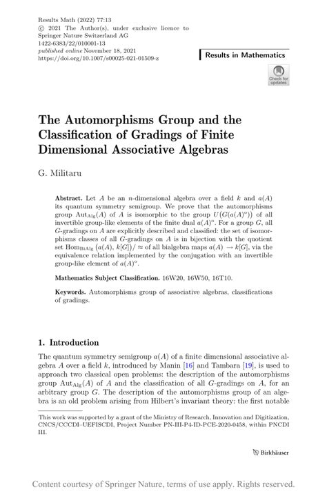 The Automorphisms Group And The Classification Of Gradings Of Finite