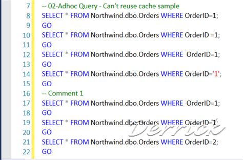 德瑞克SQL Server 學習筆記 SQL Server Ad hoc Query and Reuse 重複使用