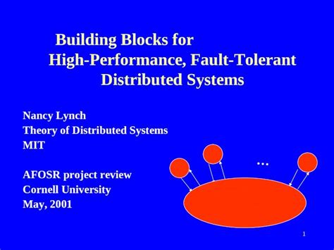 Ppt Building Blocks For High Performance Fault Tolerant Distributed
