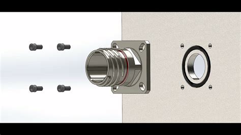O Ring Mounting Square Flange Hermetic Connectors Youtube