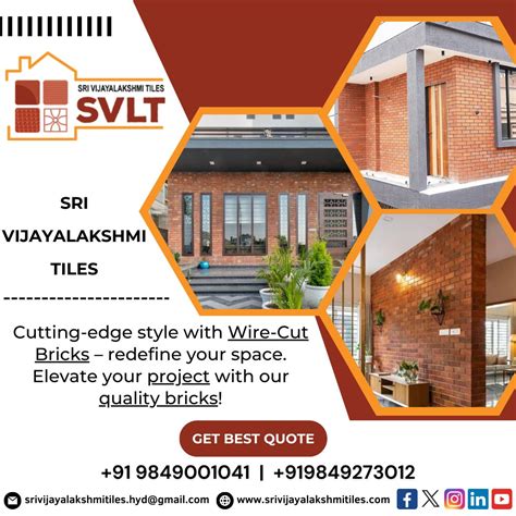 Sri Vijaya Lakshmi Tiles On Linkedin Bestquality Traditioninmodern Wirecutbricks