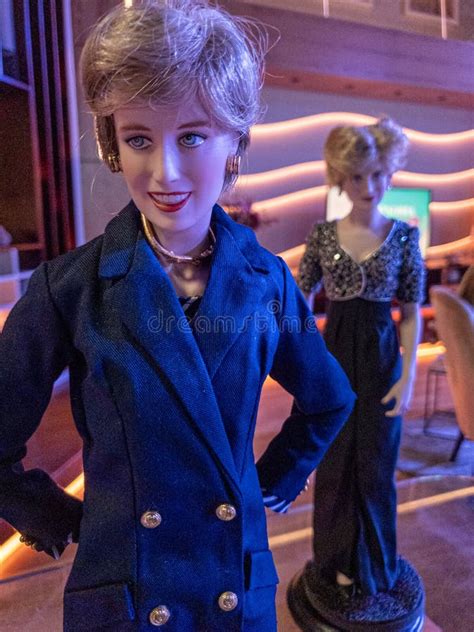 3 Cm Plastic Doll Representing Princess Diana Editorial Image Image