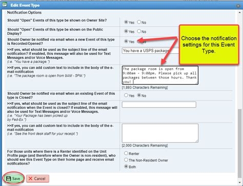 Event Types Staff Help Site