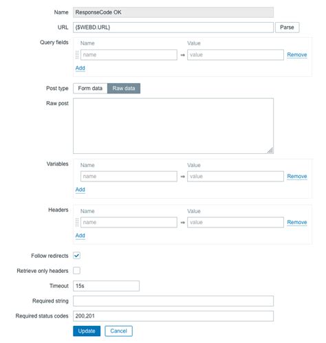 Web Scenario Failed Error 503 Not Seen Zabbix Forums