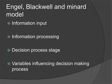 Consumer Behavior Models PPTX Business Business And Finance