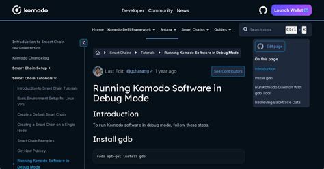 Running Komodo Software In Debug Mode