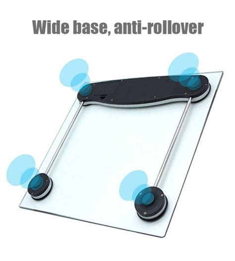 Tempered Glass LCD Display Digital Body Weight Scale White At Mighty Ape NZ