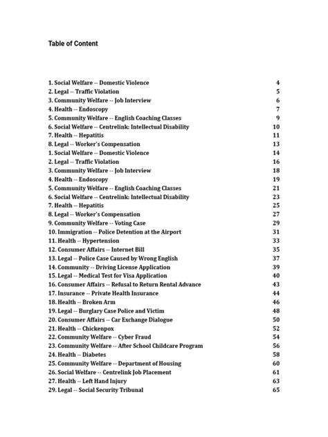 Bangla Naati Ccl Vocabulary Topic Coverage Pdf