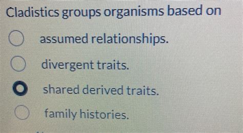 Cladistics Groups Organisms Based On Studyx