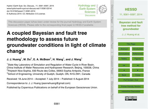 Pdf Bayesian And Fault Tree Method For Groundwater A Coupled Bayesian And Fault Tree