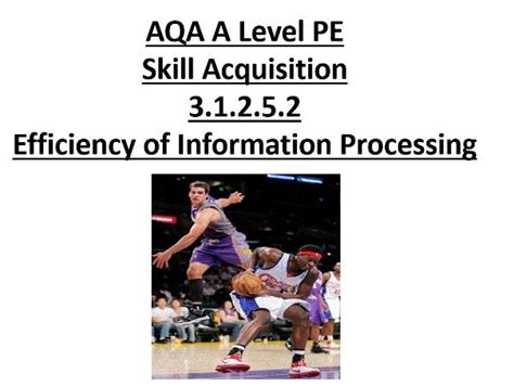 Aqa A Level Pe Efficiency Of Information Processing Teaching Resources