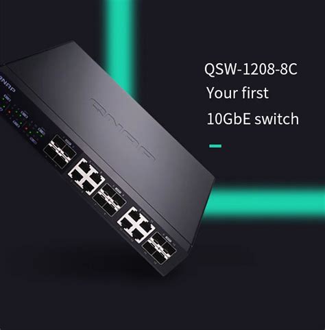 Qnap Qsw 1208 8c 12 Port Unmanaged 10gbe Network Switch Buy Qnap