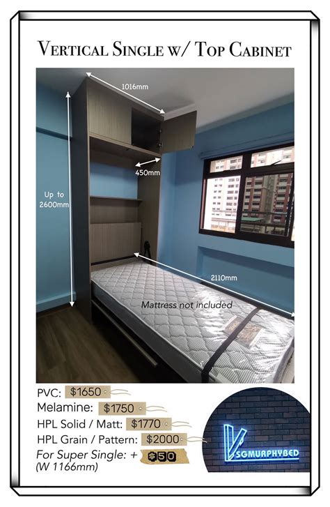 Custom Made Furniture Maker Customized Murphy Beds In Singapore