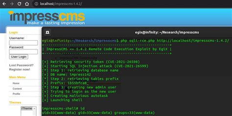 Impresscms From Unauthenticated Sql Injection To Rce Egidio Romano