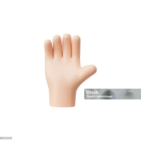 인사말 표시를 보여주는 손 제스처가 있는 3d 벡터 아이콘이 표시됩니다 3차원 형태에 대한 스톡 벡터 아트 및 기타 이미지 3차원 형태 개념 개성 개념 Istock