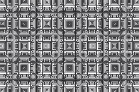 Premium Vector Abstract Geometric Seamless Floral Shapes Pattern