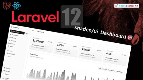 🚀 Laravel 12 React Starter Kit Shadcnui Dashboard 🔥 Youtube