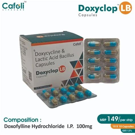 Doxycycline Mg Lactobacillus At Box Doxy Tablets In Panchkula ID