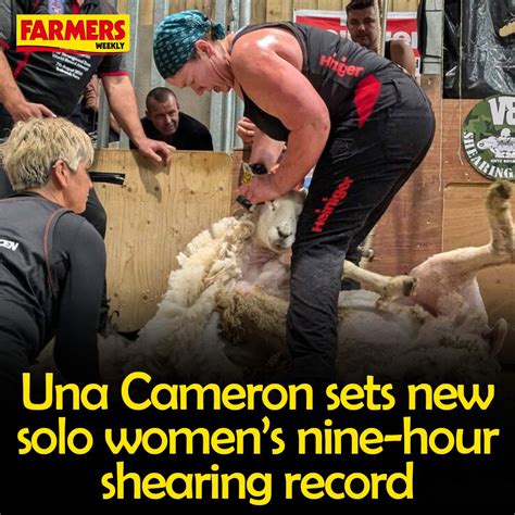 Farmers Weekly On Linkedin 🤩 Sheep Shearer Una Cameron Has Set A New