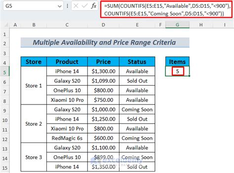 How To Apply Sum And Countif For Multiple Criteria In Excel 3 Simple