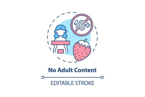 No Adult Content Concept Icon Graphic By Bsd Studio Creative Fabrica