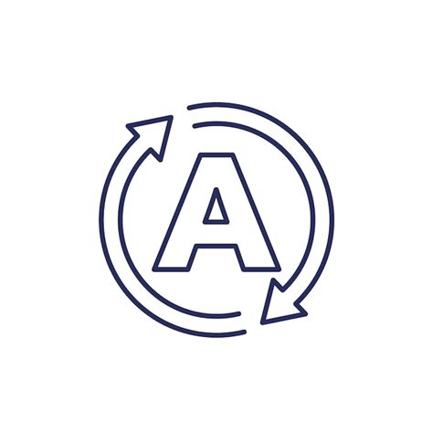 Premium Vector Auto Mode Line Icon On White